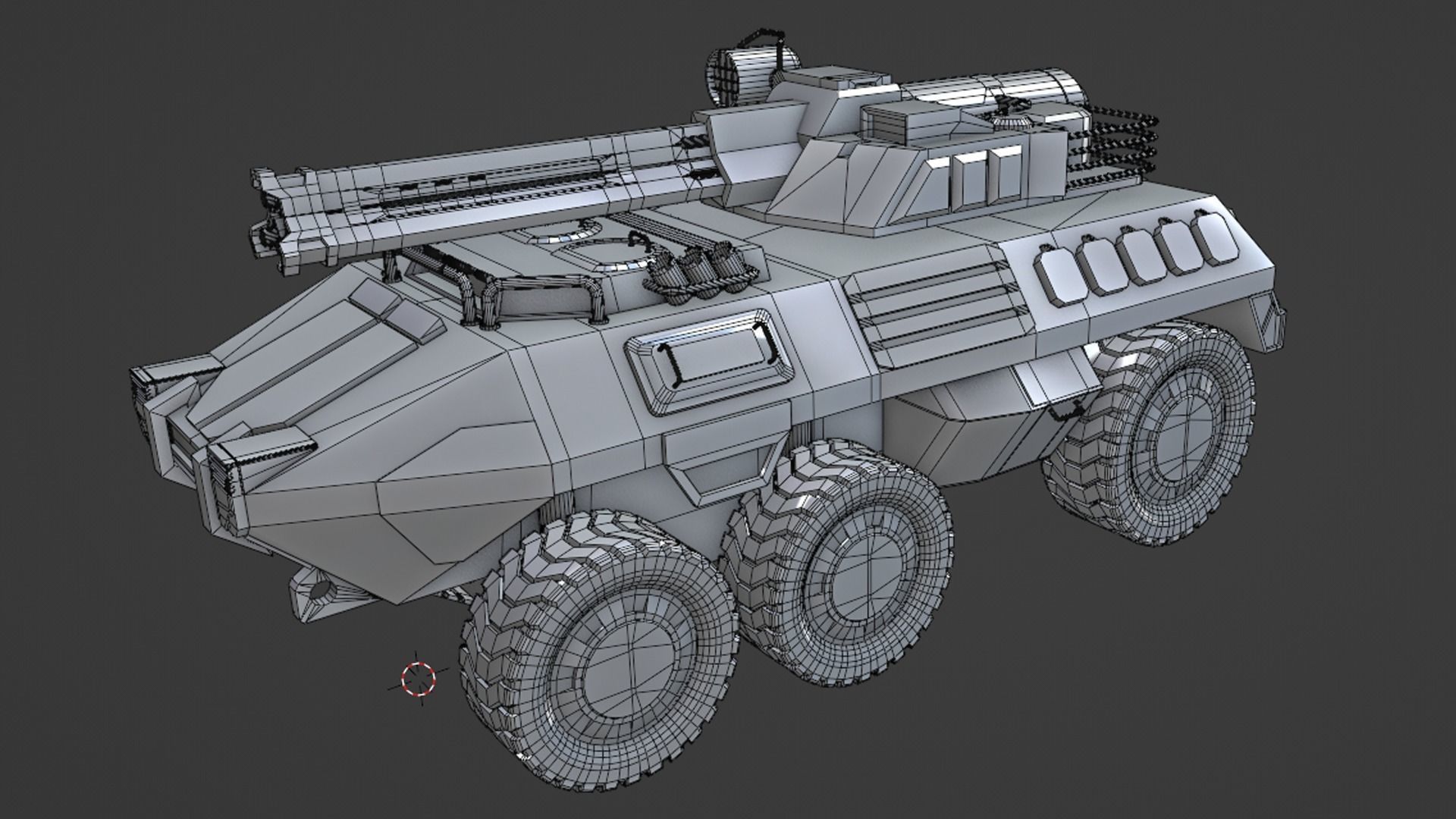 3D model Sci Fi LowPoly model of a light tank is a game-ready model VR ...