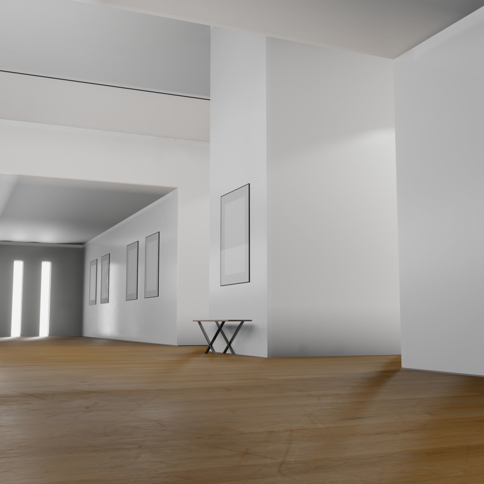 ART GALLERY Museum Interior 3D model | CGTrader