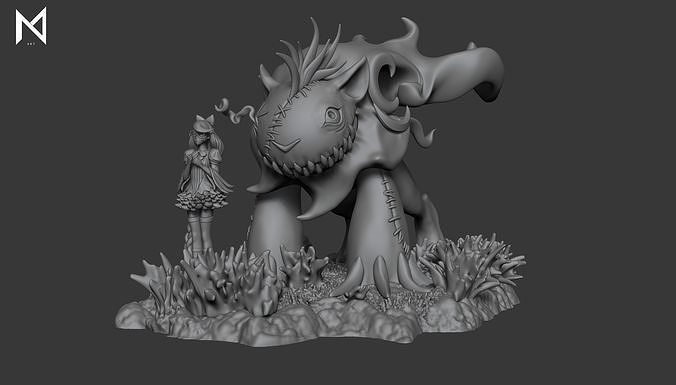 Bayonetta Origins Cereza and the Lost Demon figure 3D model 3D ...