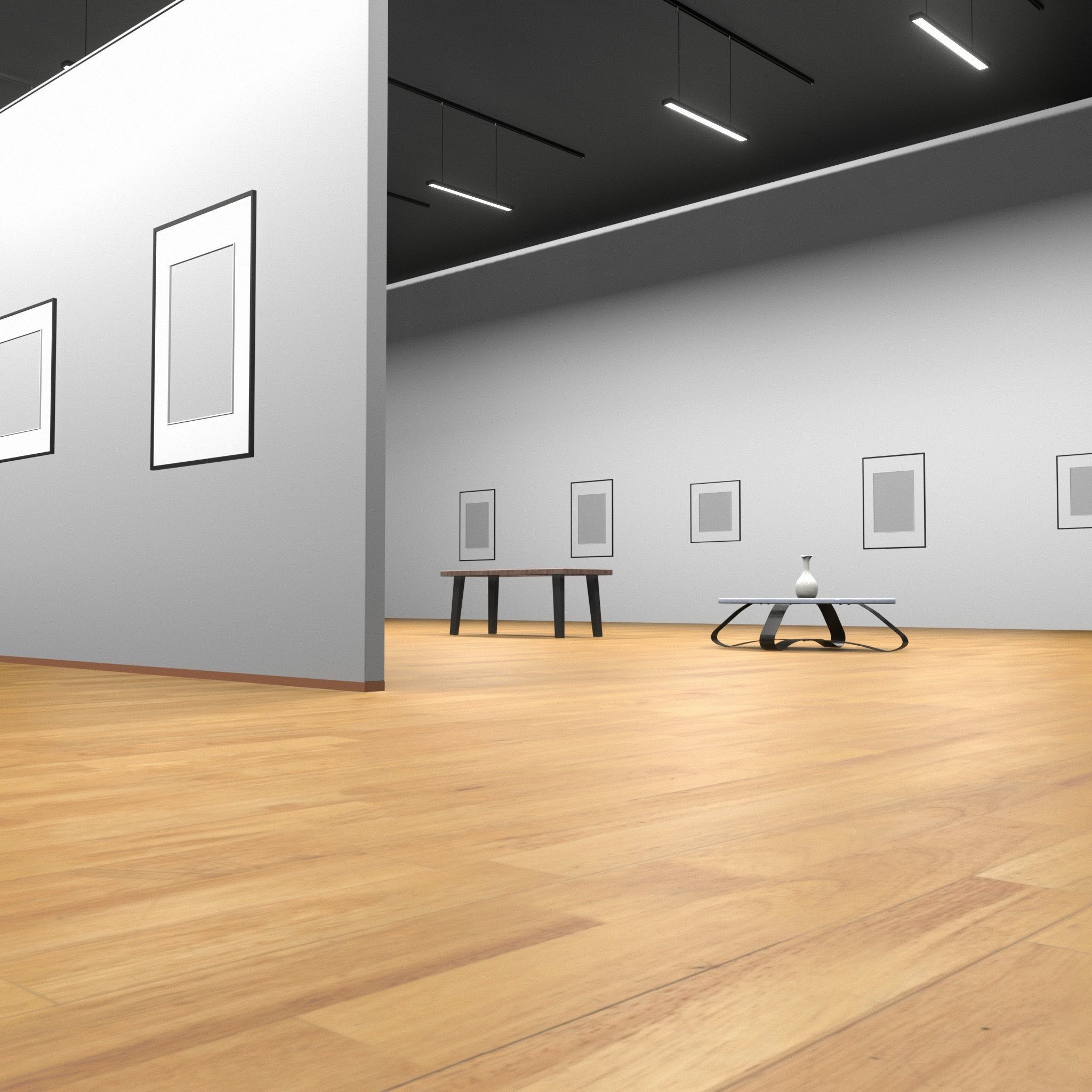 3D ART GALLERY Museum Interior 3D model | CGTrader