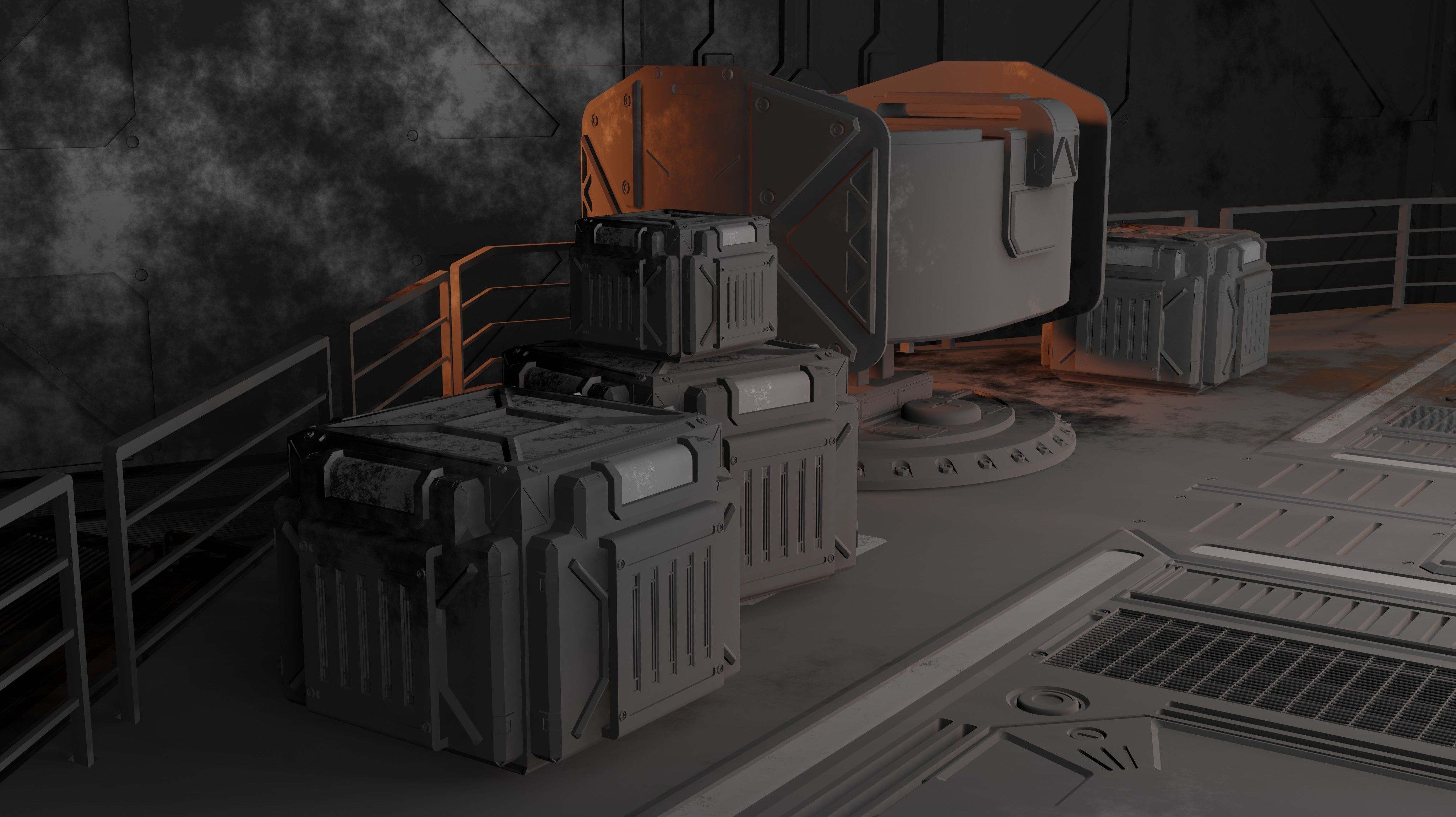 Laboratory control room 3D model | CGTrader