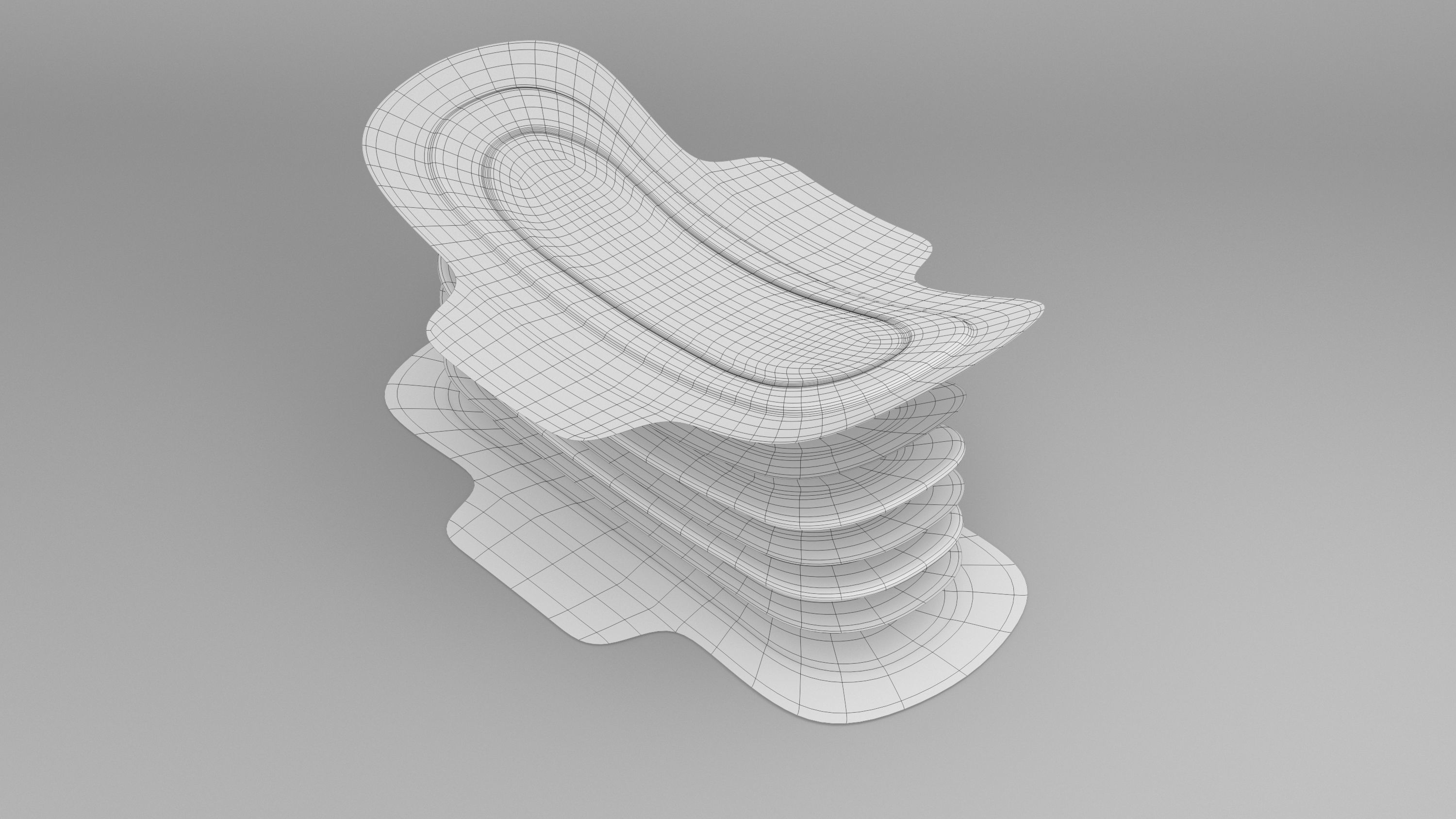 Sanitary Napkin Pads Layers 3D model | CGTrader
