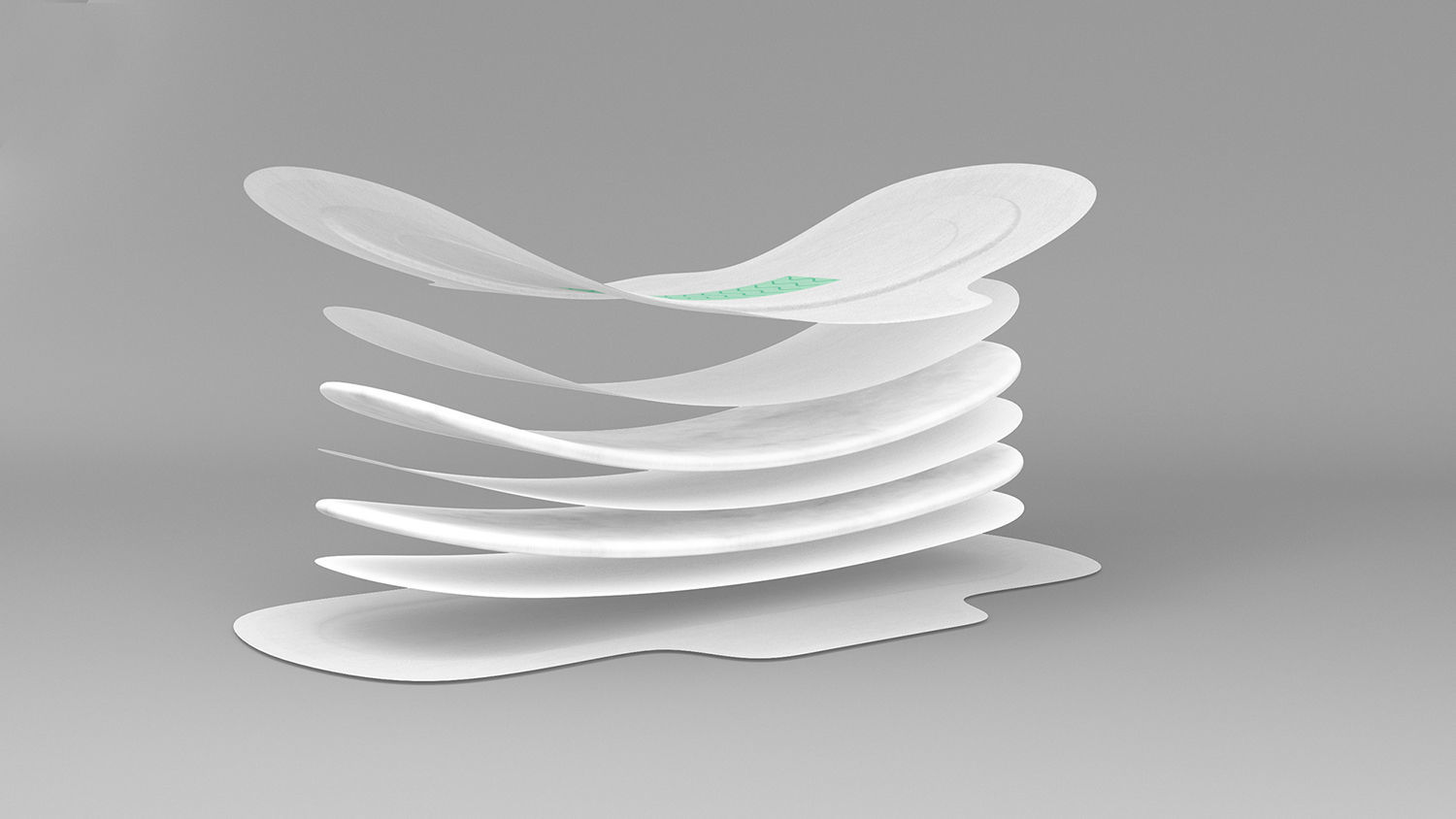 Sanitary Napkin Pads Layers 3D model | CGTrader