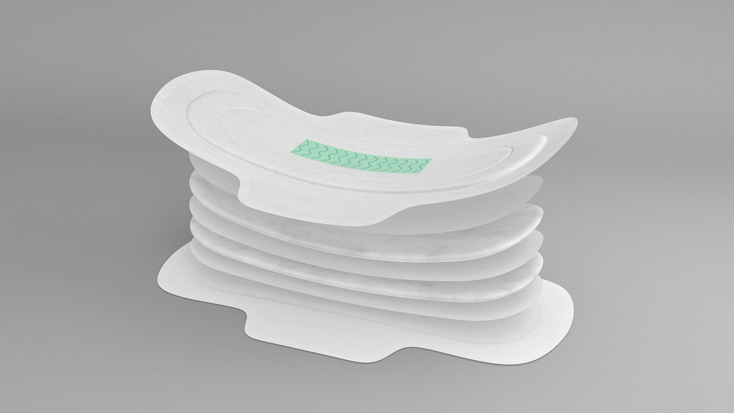 Sanitary Napkin Pads Layers 3D model | CGTrader