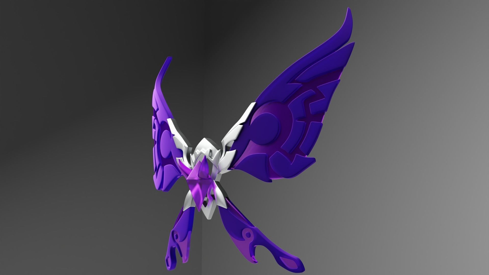 Electro Crystalfly - Genshin Impact Decoration - 3D Print Ready 3D ...