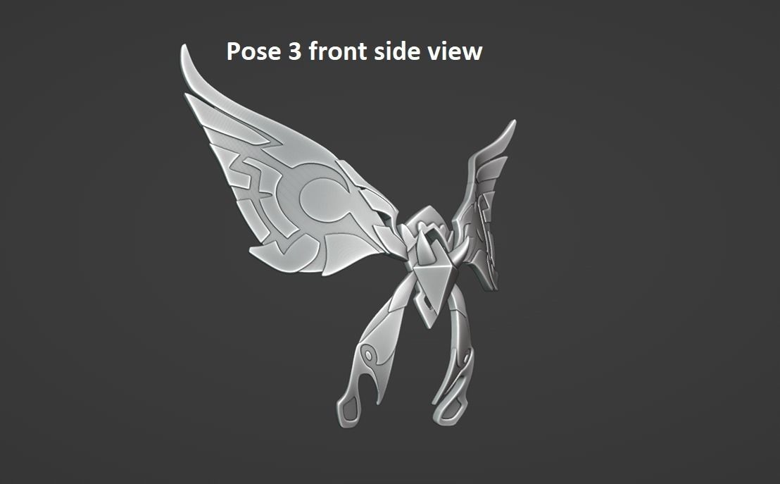 Electro Crystalfly - Genshin Impact Decoration - 3D Print Ready 3D ...