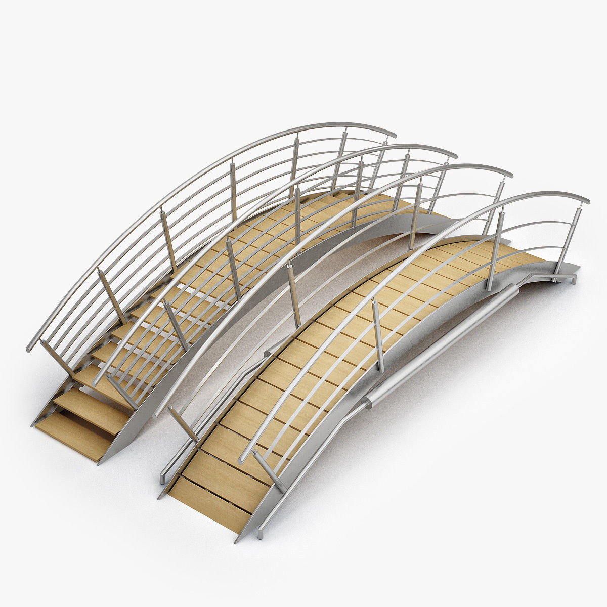 Swimming Pool Bridge 3D model | CGTrader