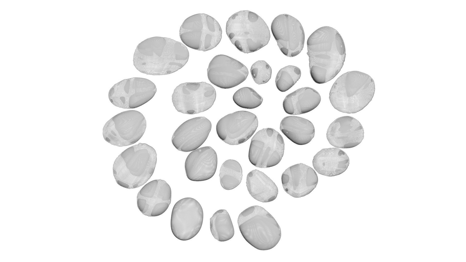 Colorful Transparent Stones 3D model | CGTrader