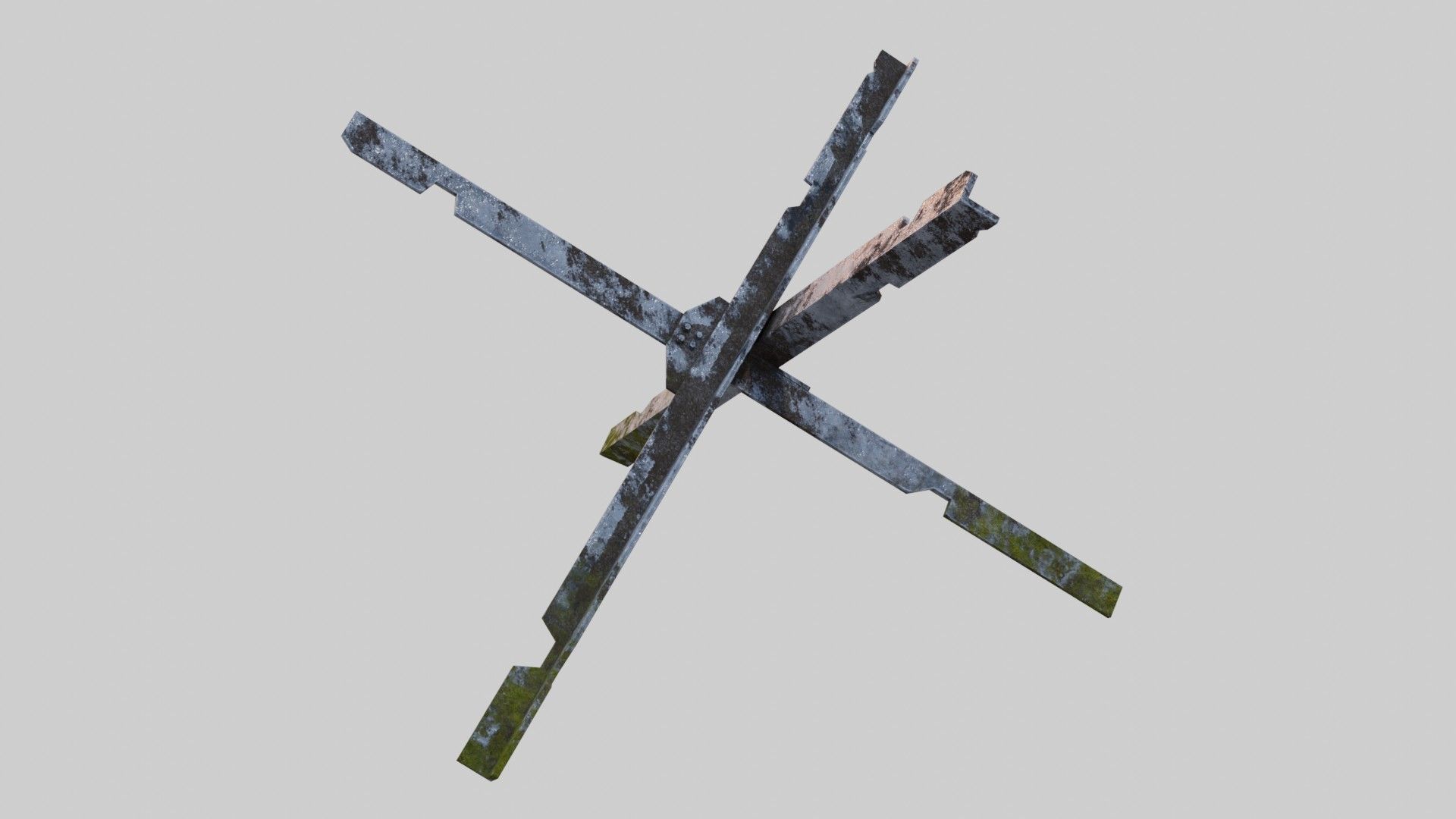 3D model Tank trap VR / AR / low-poly | CGTrader