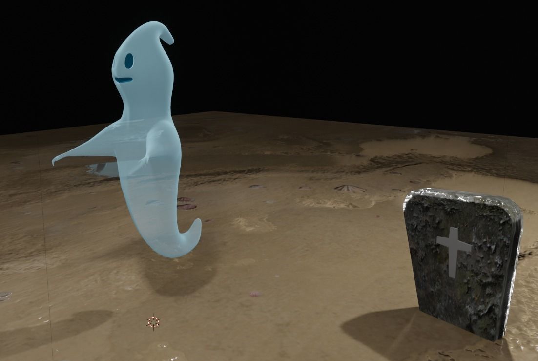 Cartoon ghost 3D model | CGTrader