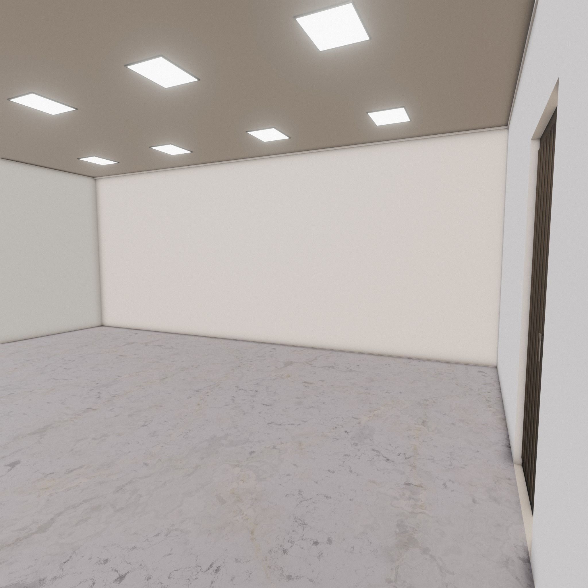 Office empty room Interior model 3D model | CGTrader