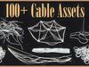 3D model Complete Cable Asset Pack VR / AR / low-poly | CGTrader