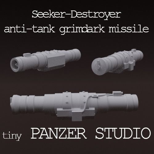 Seeker Destroyer Anti-tank Grimdark Missile ATGM free 3D model 3D ...