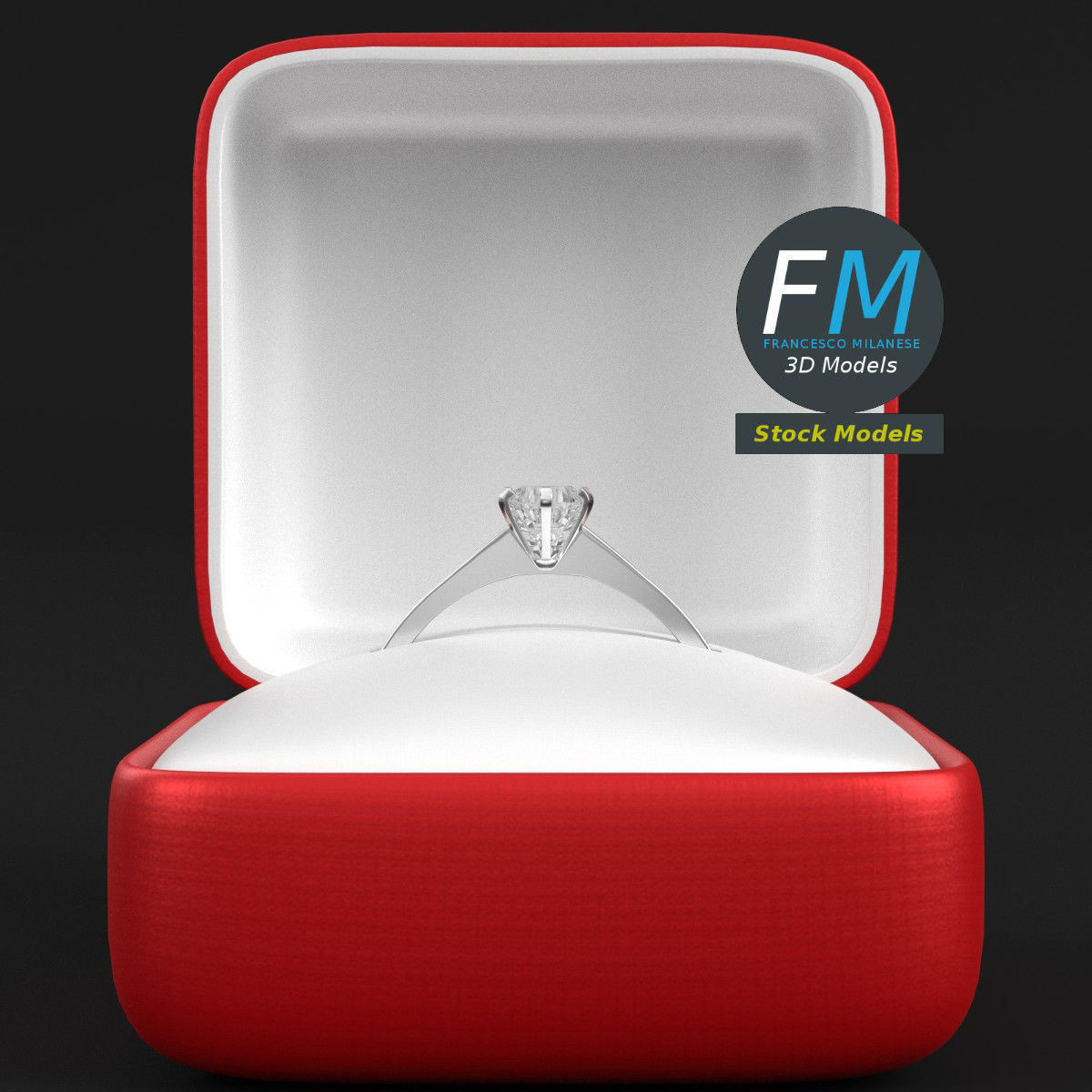 Ring box 1 3D model | CGTrader