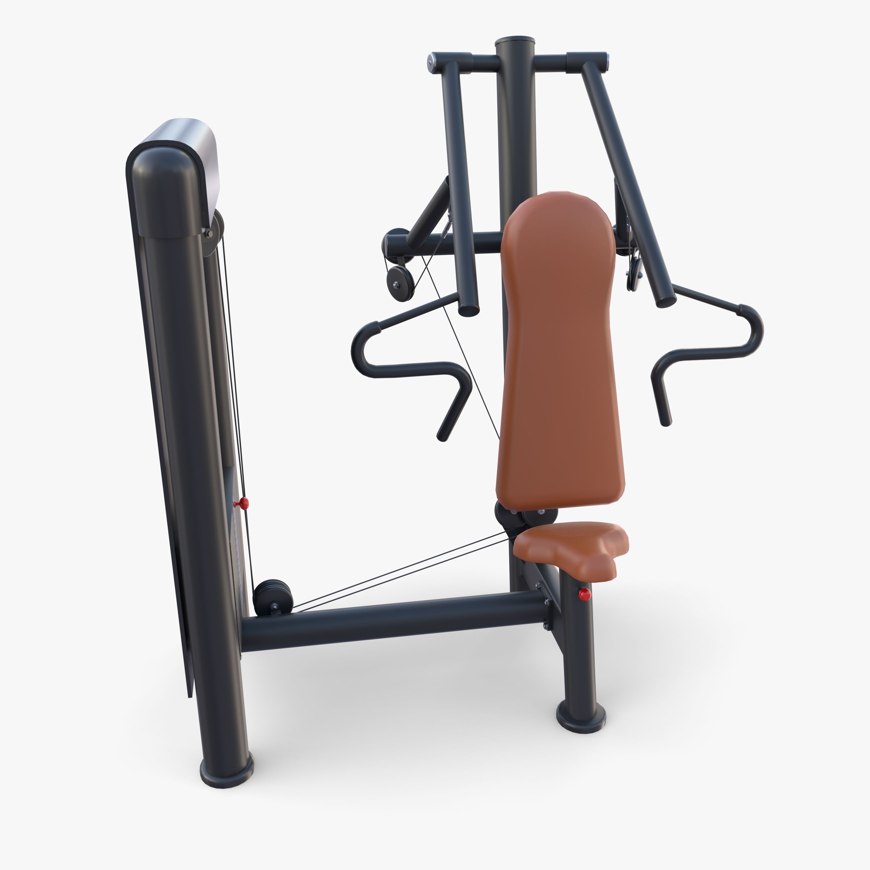 Inclined chest press machine 3D model | CGTrader