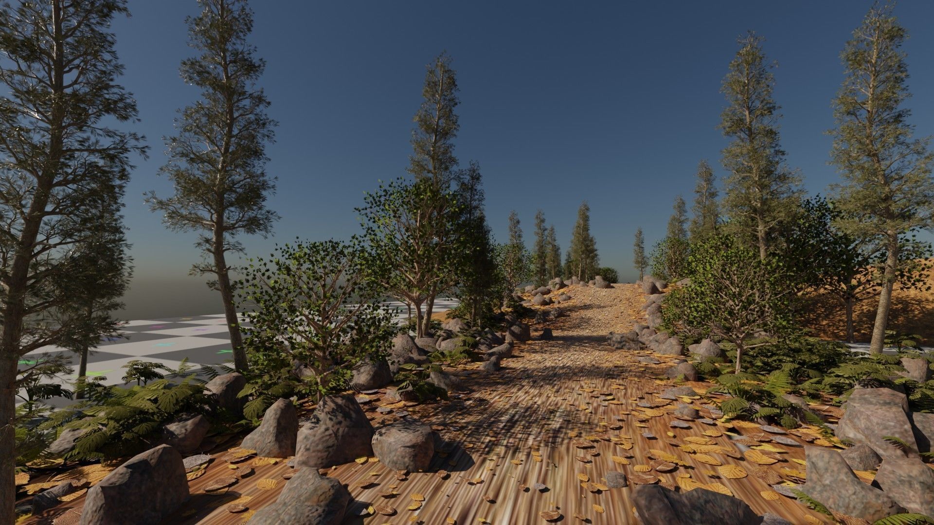 blender geometry nodes dirt path generator 3D model | CGTrader