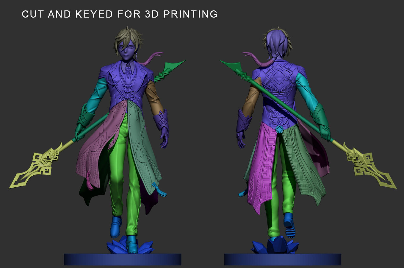 Genshin impact - Zhong li for 3d printing 3D model 3D printable | CGTrader