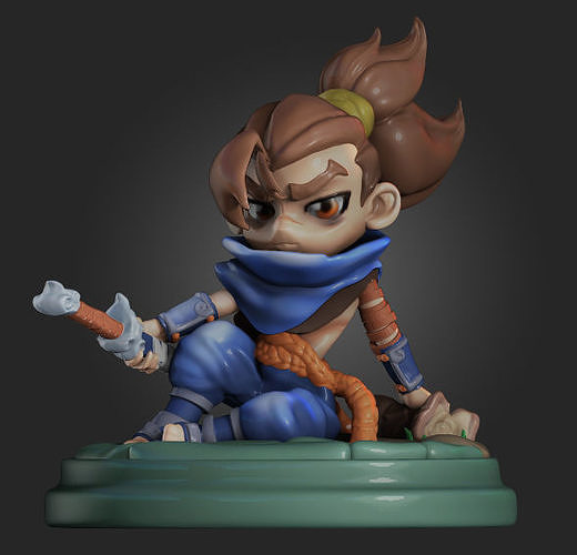 Yasuo chibi 3D model 3D printable | CGTrader