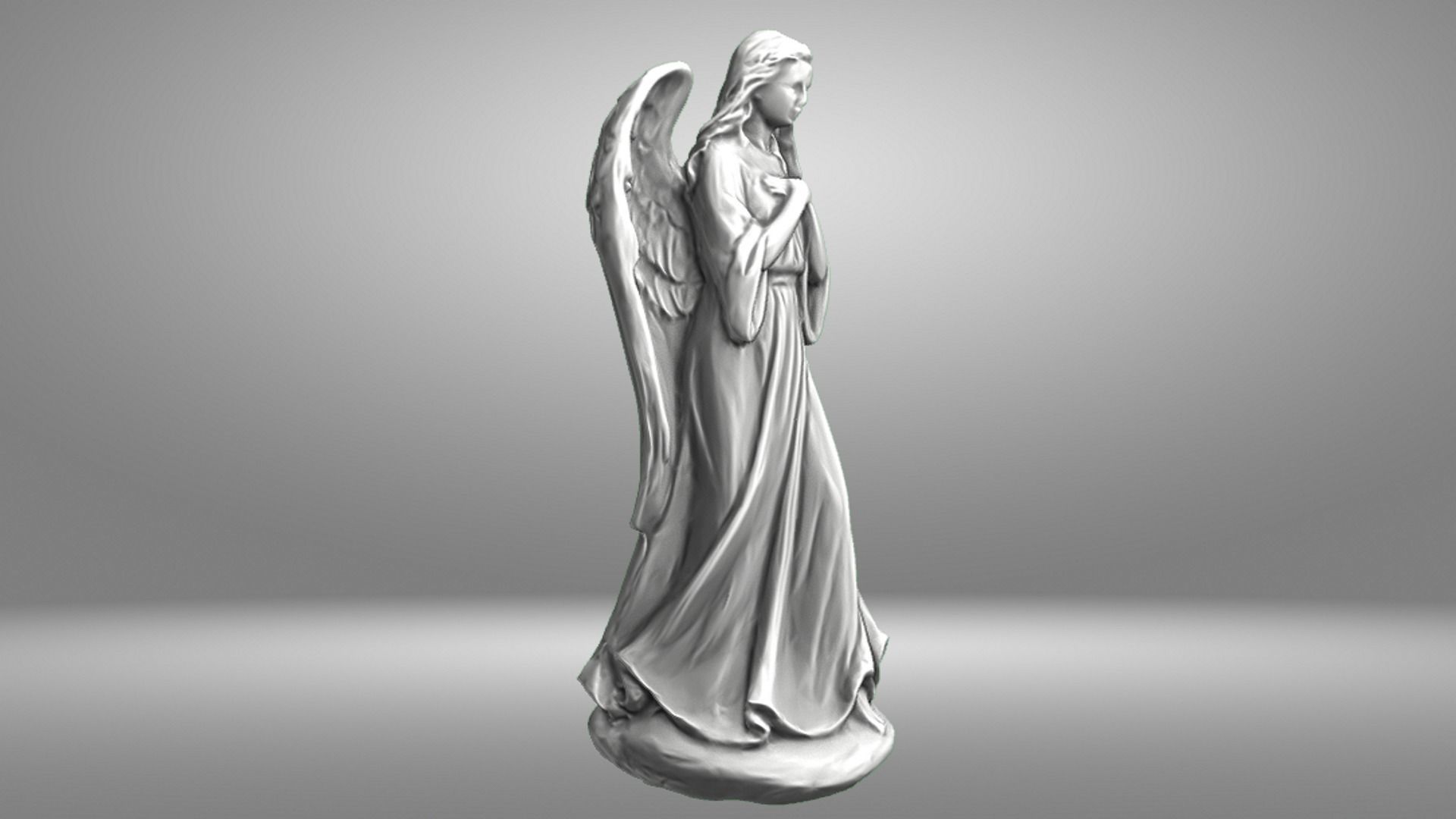 Angel Statue 3D model 3D printable | CGTrader