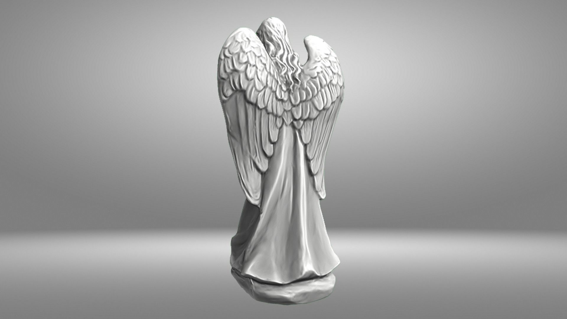Angel Statue 3D model 3D printable | CGTrader