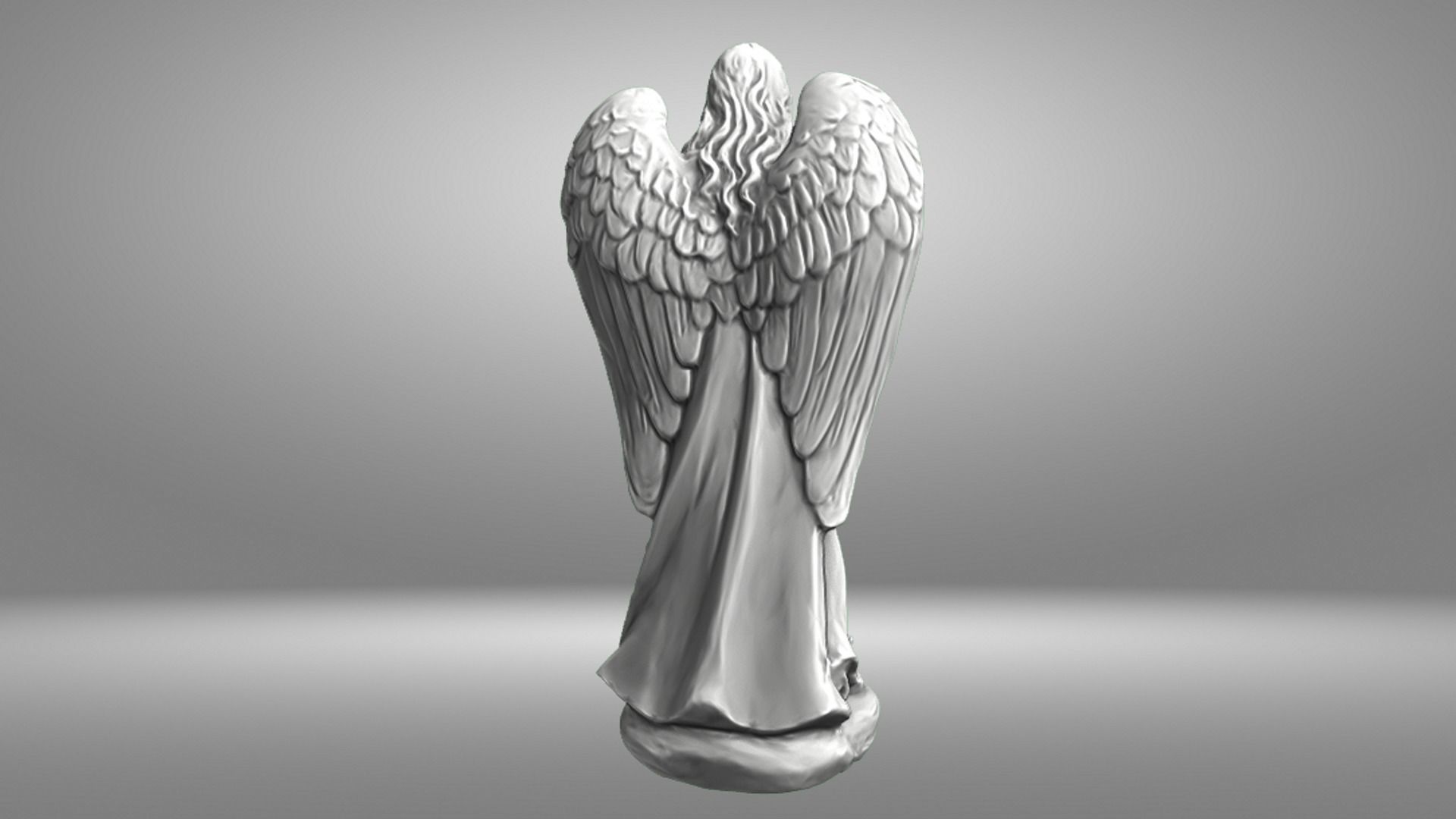 Angel Statue 3D model 3D printable | CGTrader