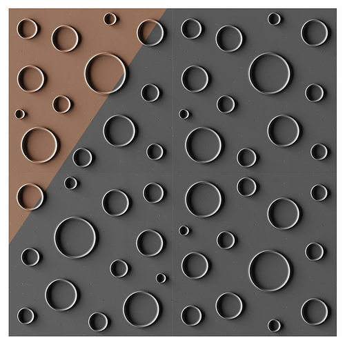 3d panel MOON 3D model | CGTrader