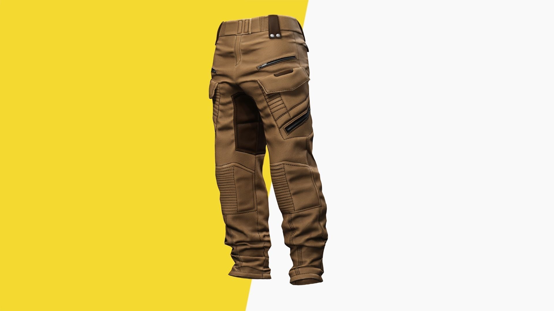 3D model Realistic Pants 1 for Men Rigged VR / AR / low-poly | CGTrader