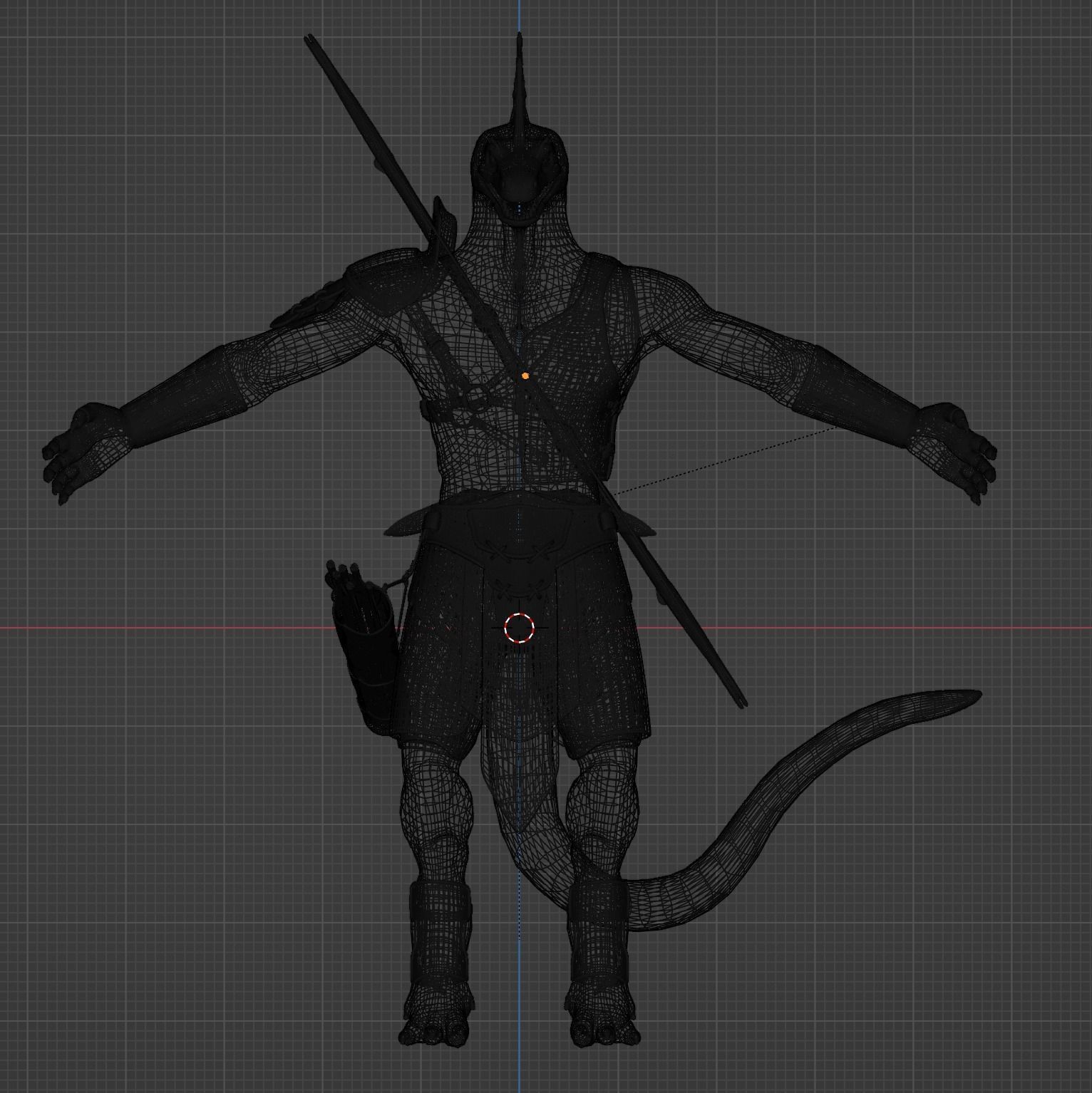 Lizardmen archer 3D model rigged | CGTrader