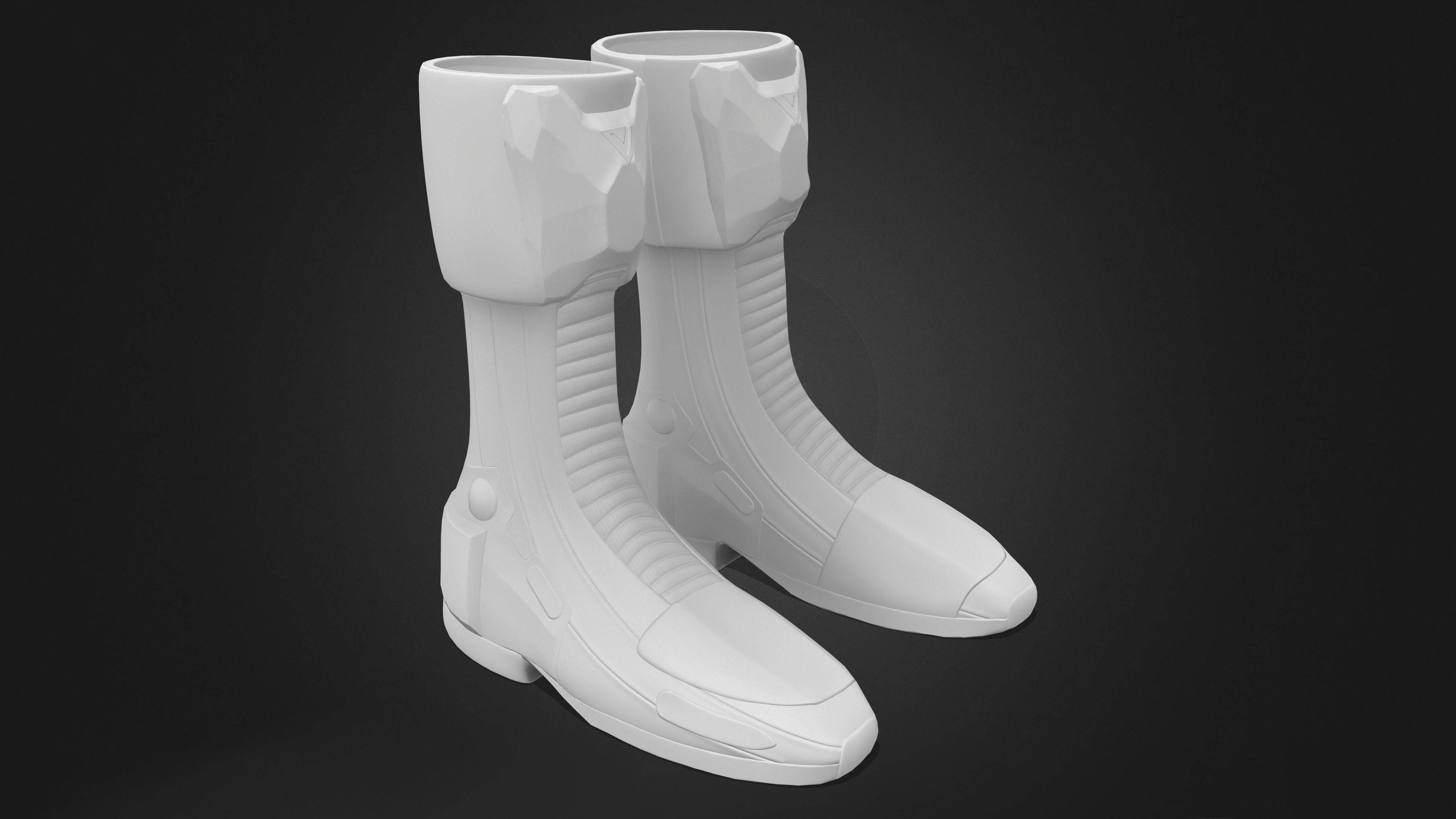 3D model Female Sci-fi Boots VR / AR / low-poly | CGTrader