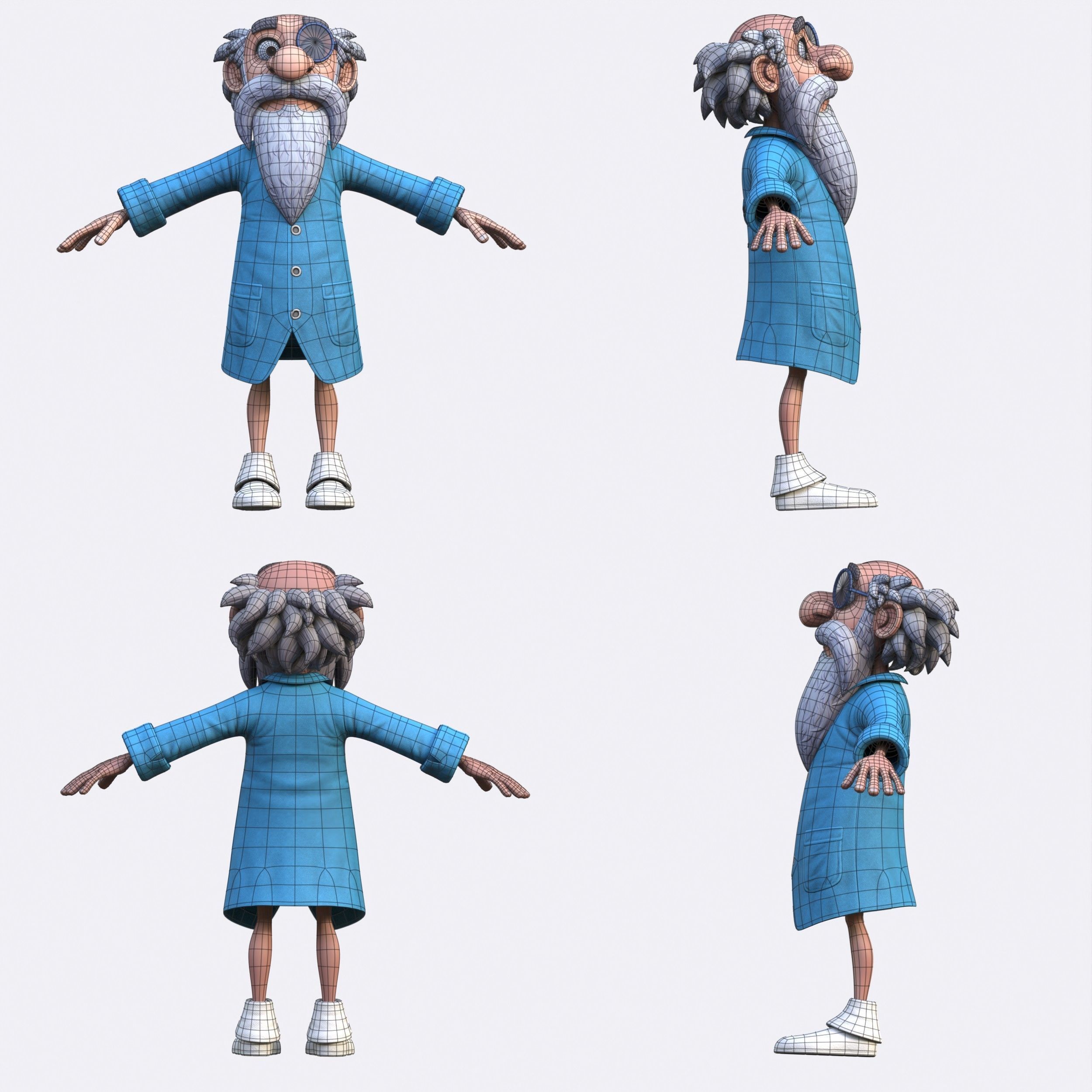 3D model 7 Cute Cartoon Characters Expertly Crafted 3D Models ...