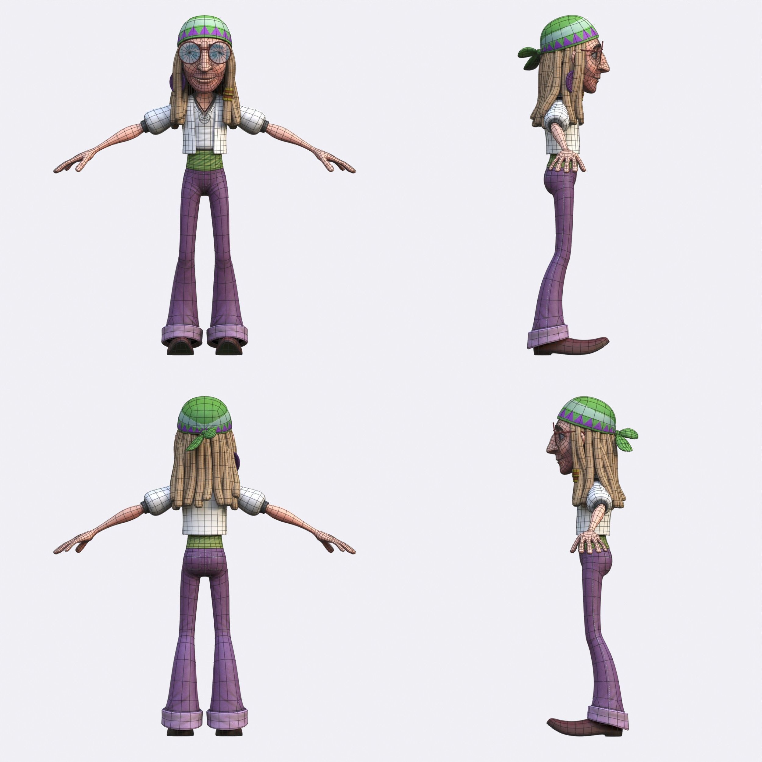 3D model 7 Cute Cartoon Characters Expertly Crafted 3D Models ...