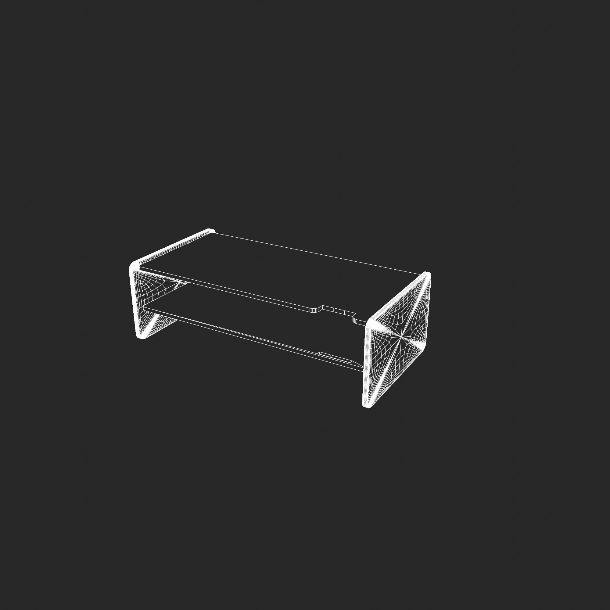 3D model Clear Acrylic Computer Monitor Stand Holder VR / AR / low-poly ...