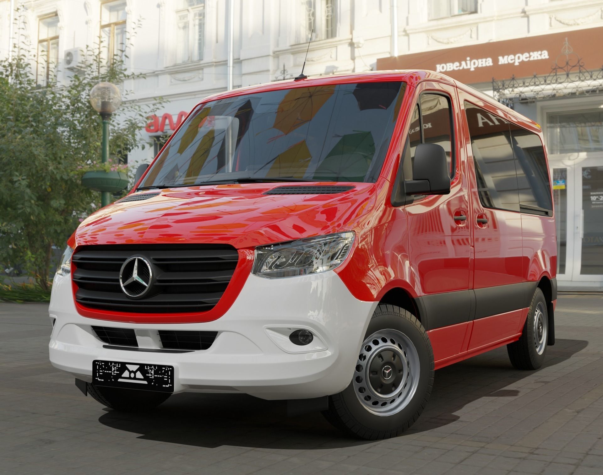 Mercedes Benz Sprinter 319 Low Roof Short Version 3D model | CGTrader