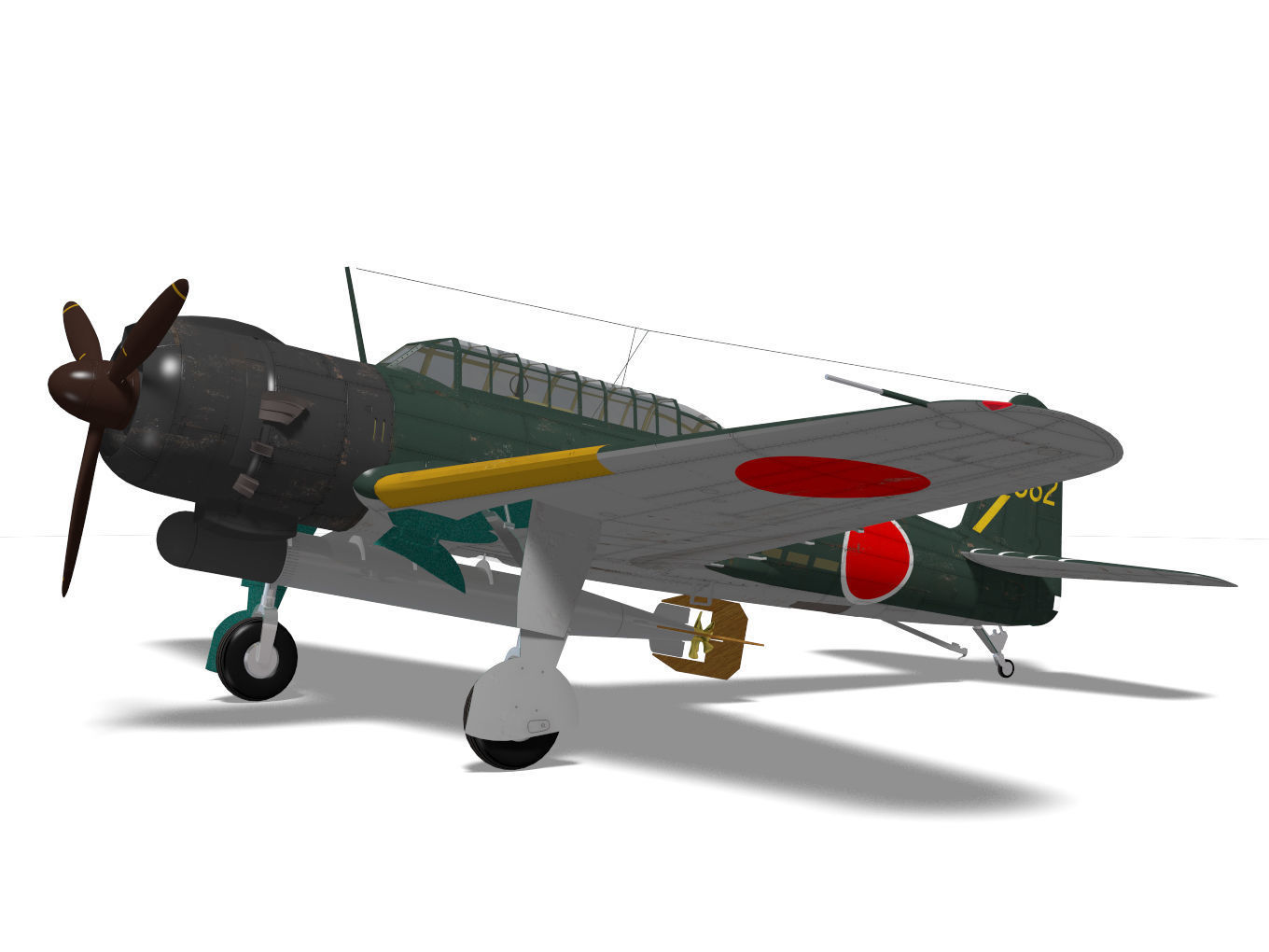 Nakajima B6N2 Tenzan Type12 3D model | CGTrader