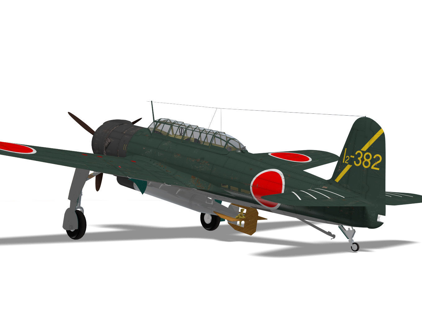 Nakajima B6N2 Tenzan Type12 3D model | CGTrader