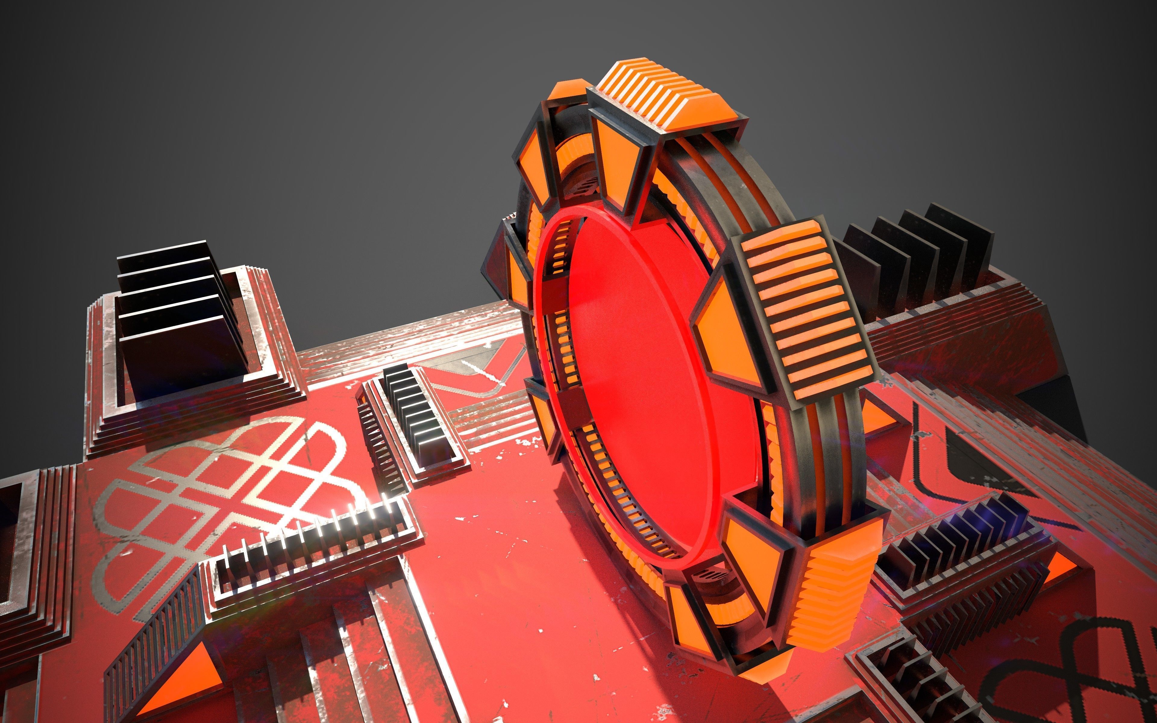 3D model Star Gate Portal One VR / AR / low-poly | CGTrader