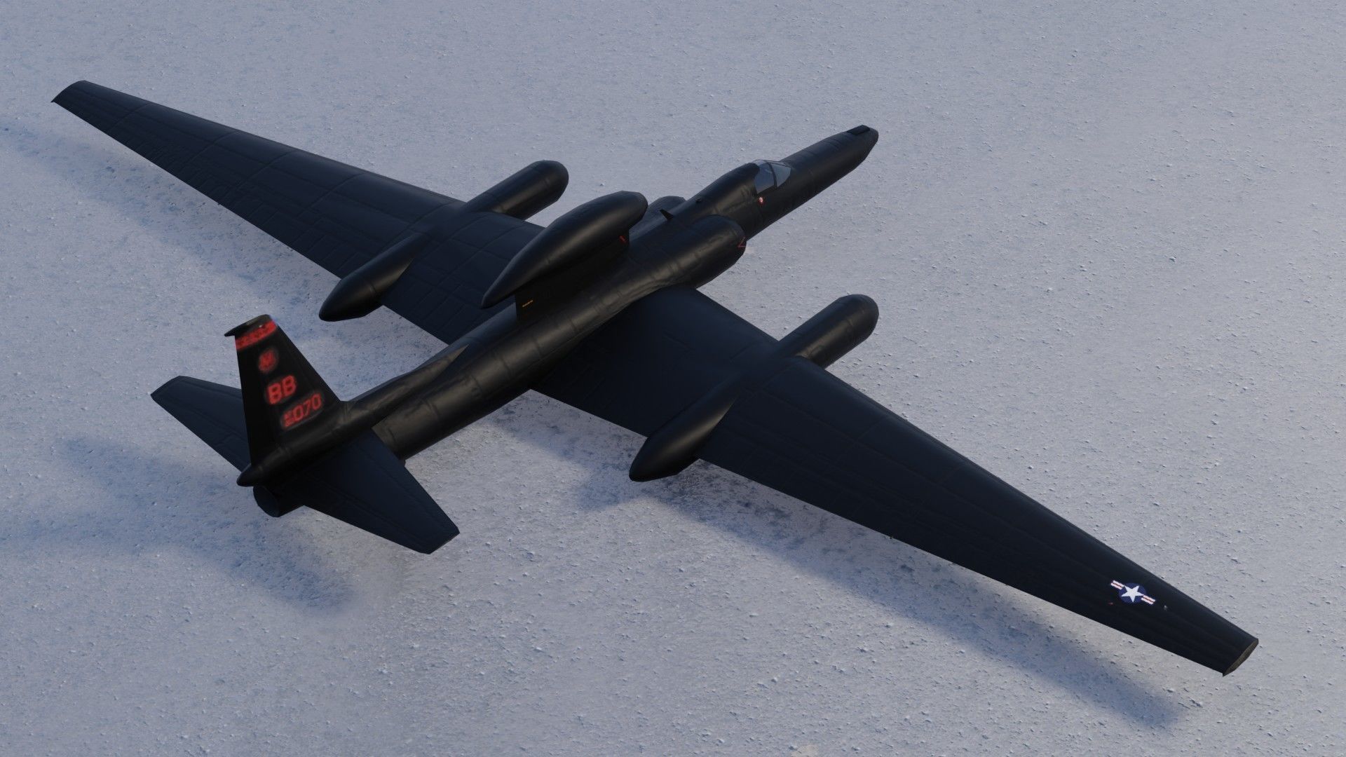 3D model Lockheed U-2S Dragon Lady VR / AR / low-poly | CGTrader
