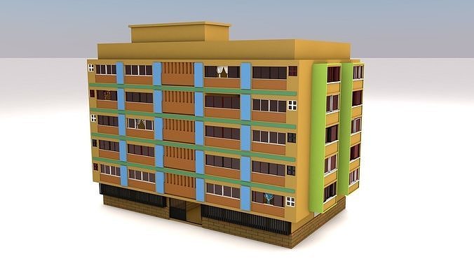 Building residential 3D model | CGTrader
