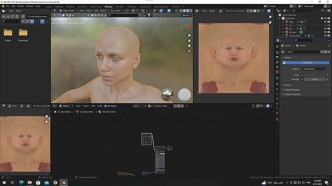 MONICA 3D model rigged | CGTrader