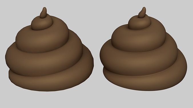 3D model Poop 1 pair of spirals VR / AR / low-poly | CGTrader