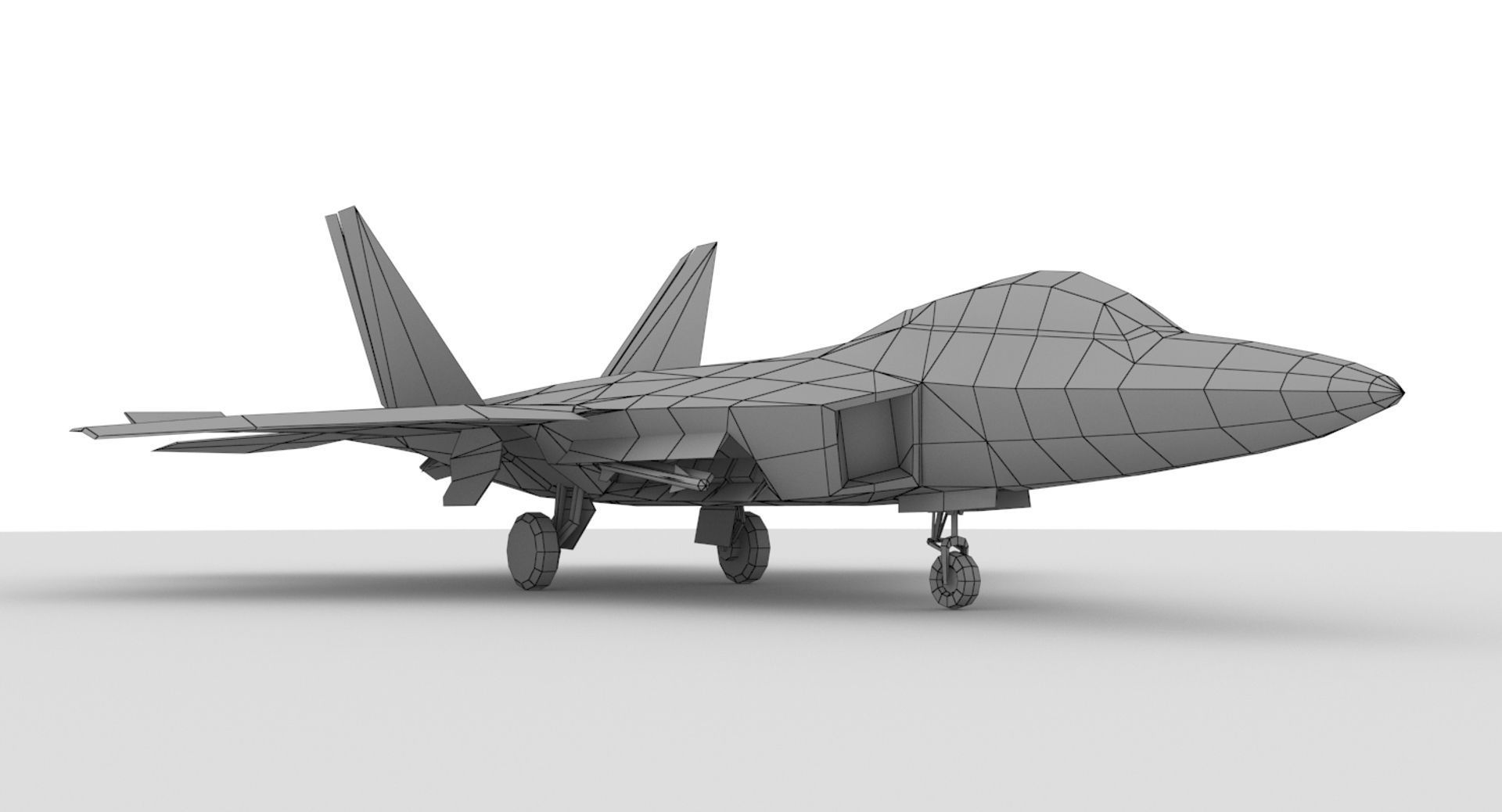 3D model Raptor F22 VR / AR / low-poly | CGTrader