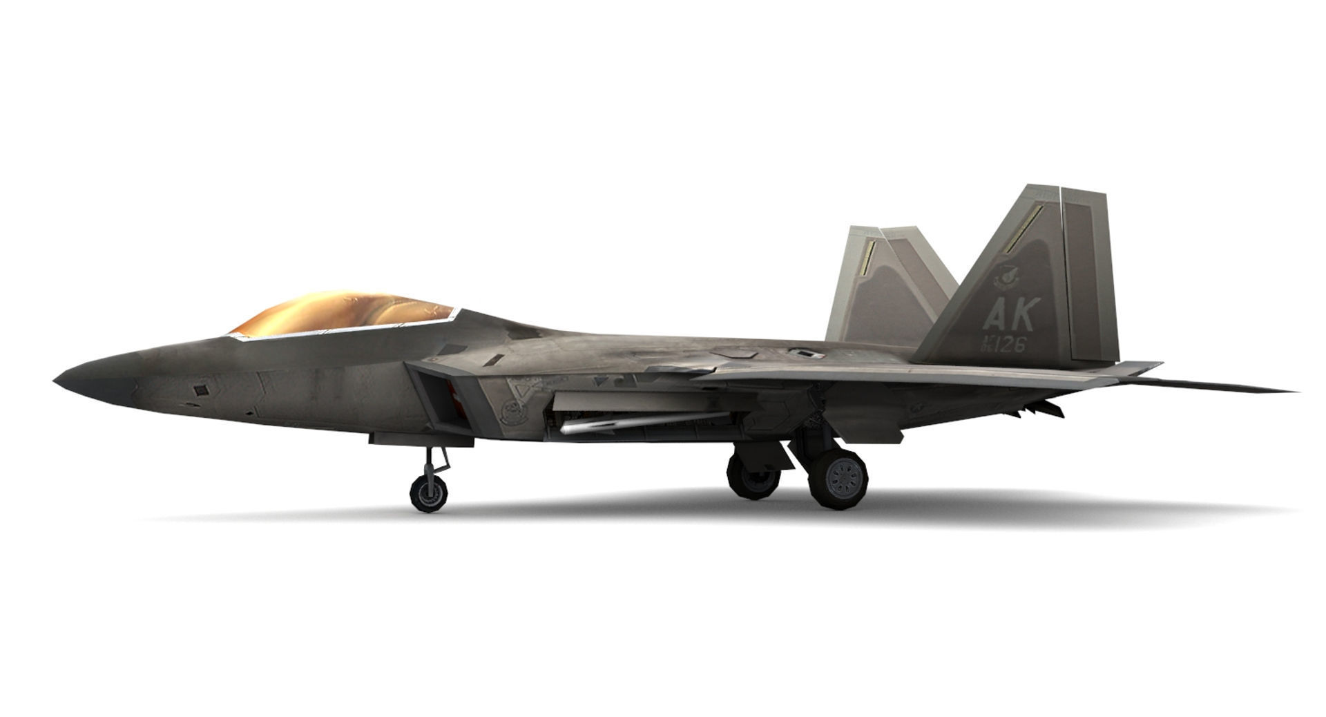 3D model Raptor F22 VR / AR / low-poly | CGTrader