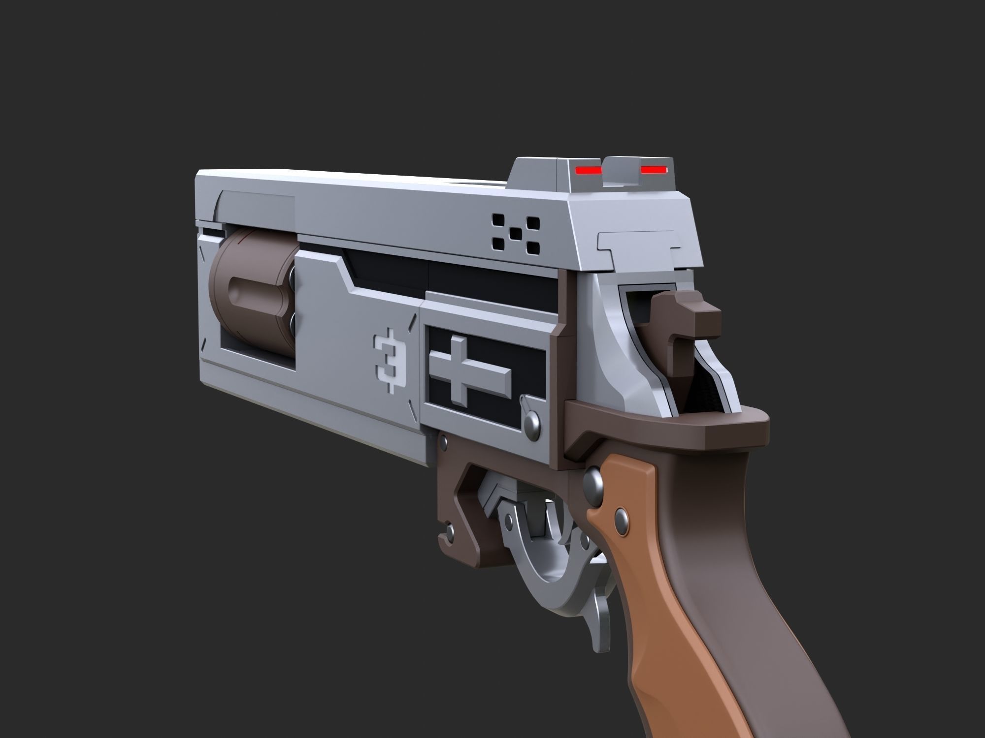 Happy Chaos pistol - Guilty Gear Strive 3D model 3D printable | CGTrader
