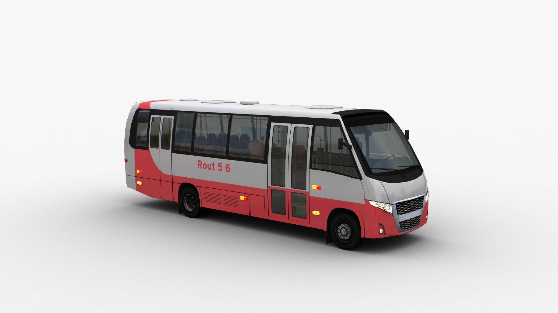 3D model City bus with interior 7 VR / AR / low-poly | CGTrader