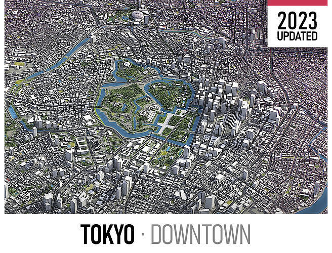 3D model Tokyo VR / AR / low-poly | CGTrader