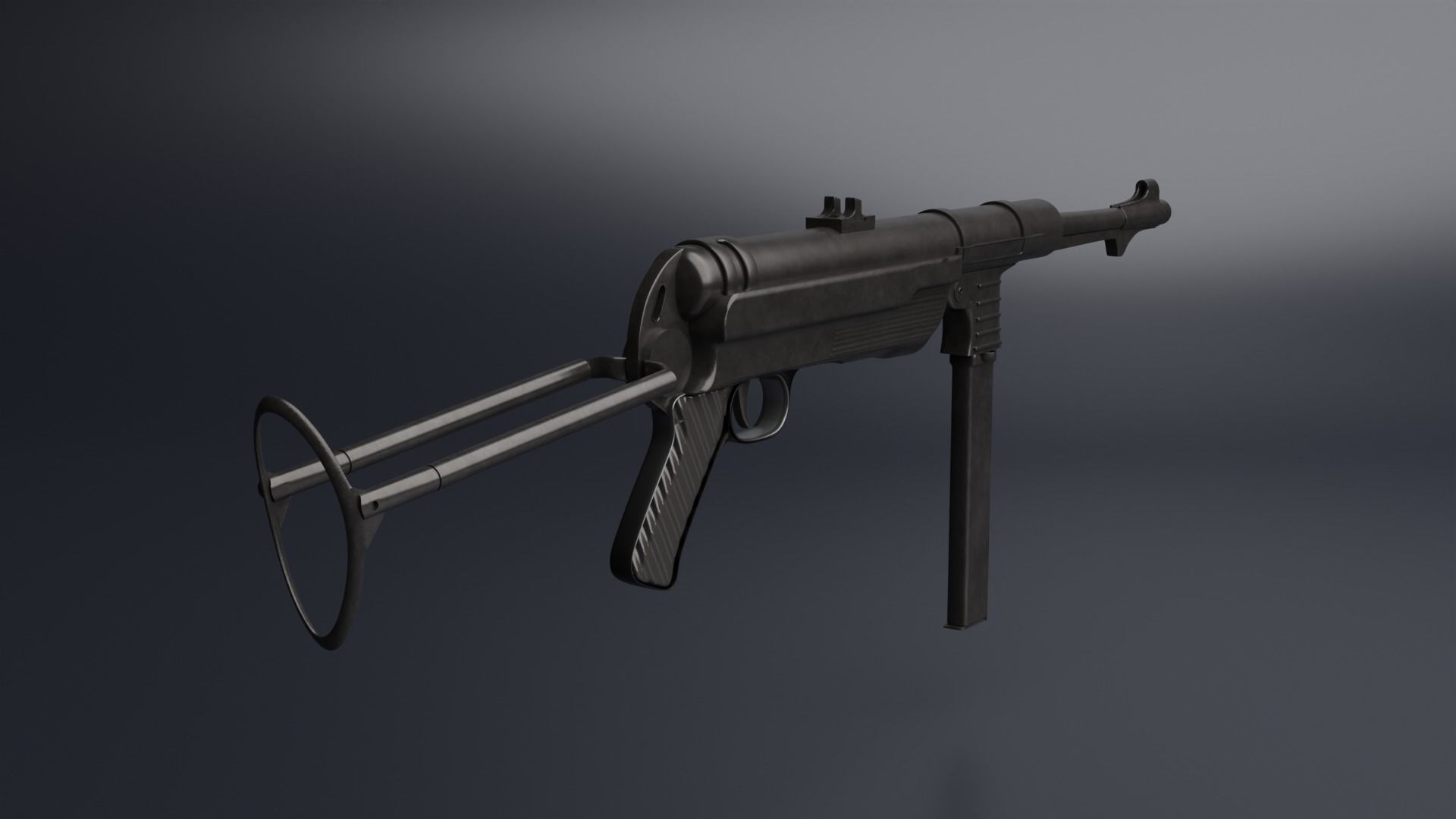 3D model MP 40 submachine gun VR / AR / low-poly | CGTrader