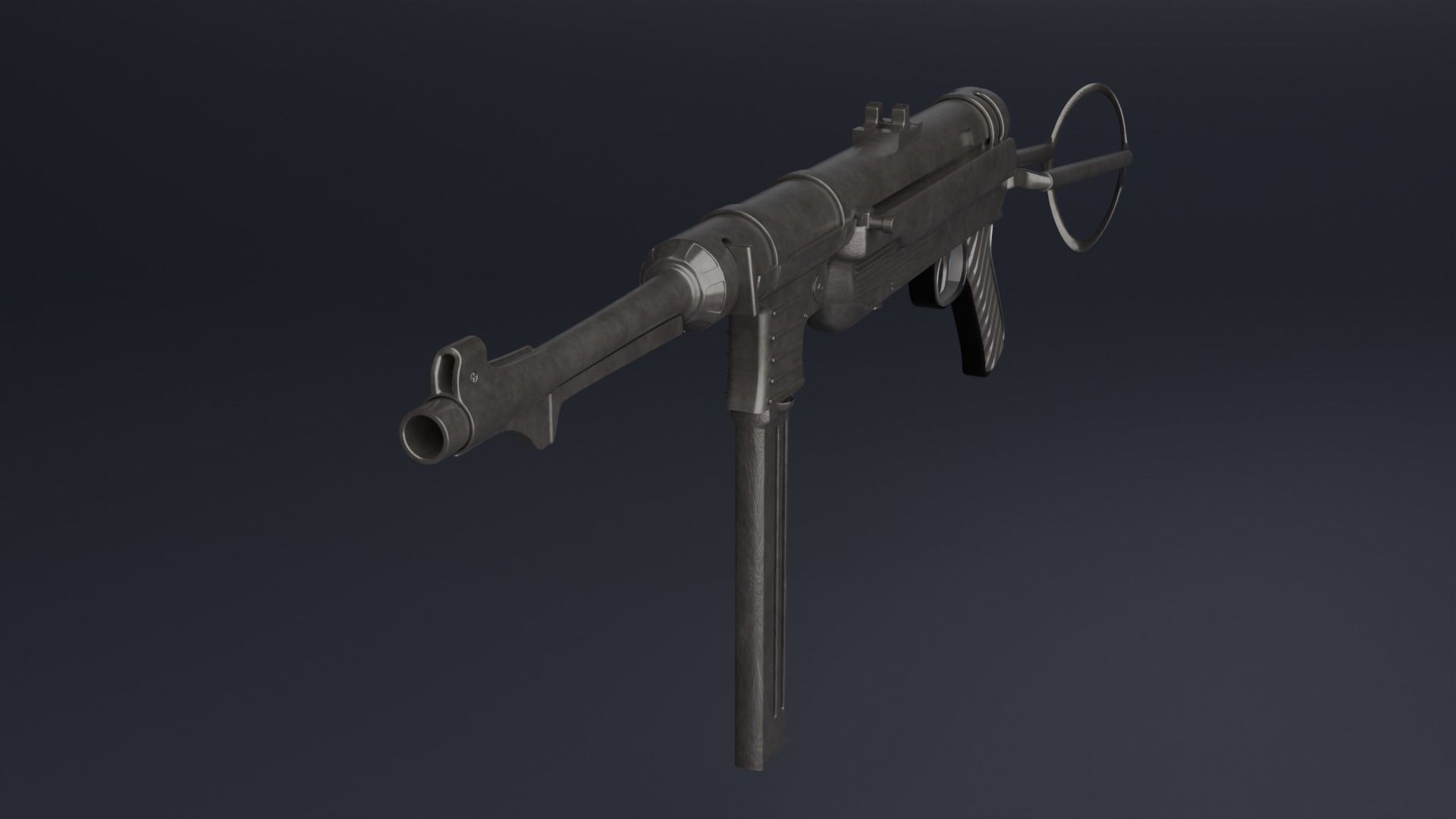 3D model MP 40 submachine gun VR / AR / low-poly | CGTrader