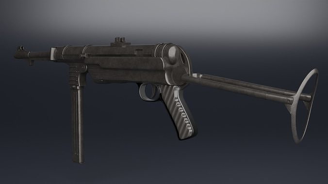 3D model MP 40 submachine gun VR / AR / low-poly | CGTrader