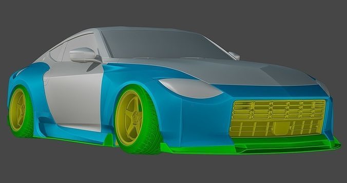 3D model NISSAN Z PROTO STREETHUNTER WIDEBODYKIT VR / AR / low-poly ...
