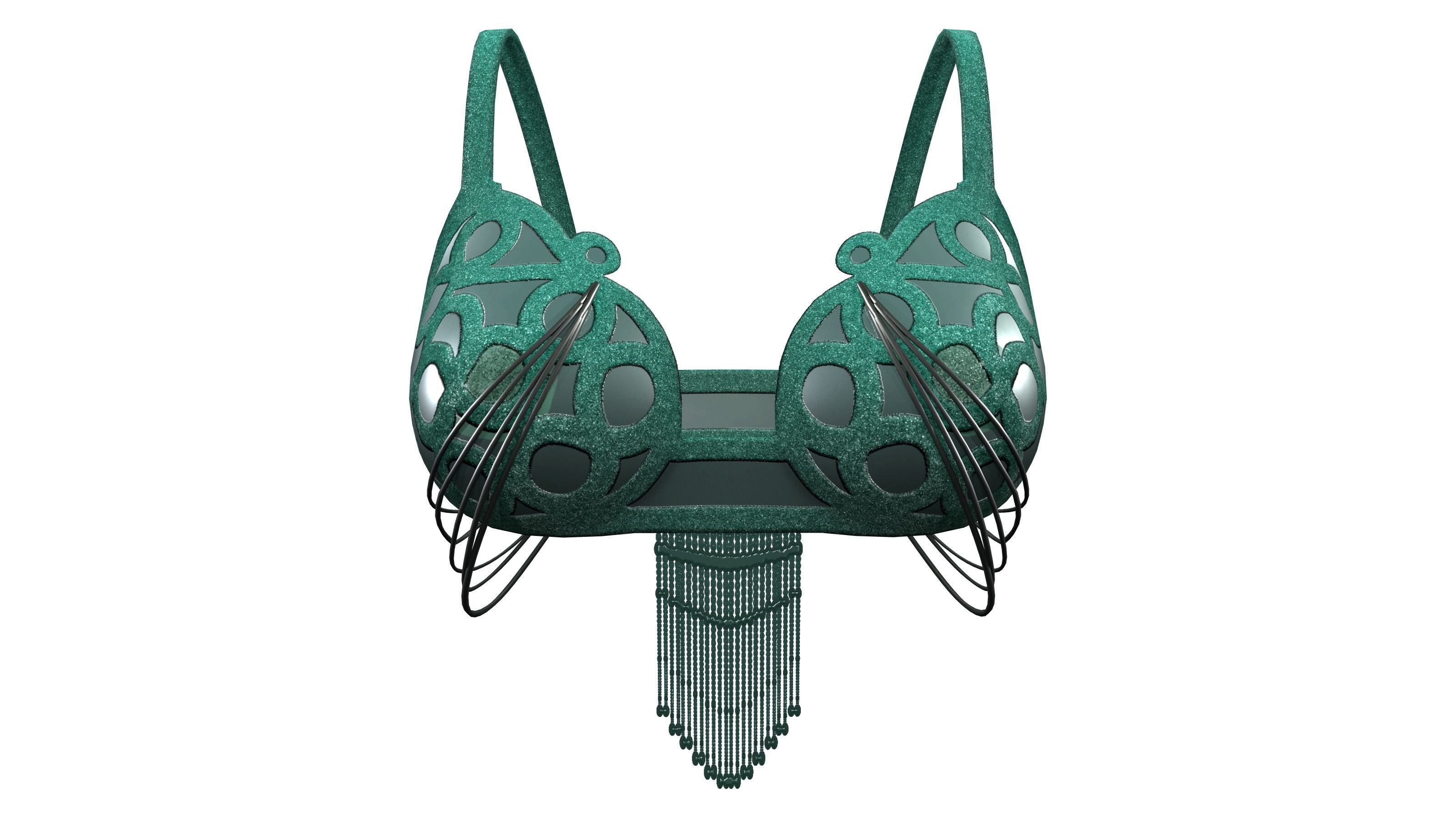 3D model Belly Dancing Bra Top VR / AR / low-poly | CGTrader